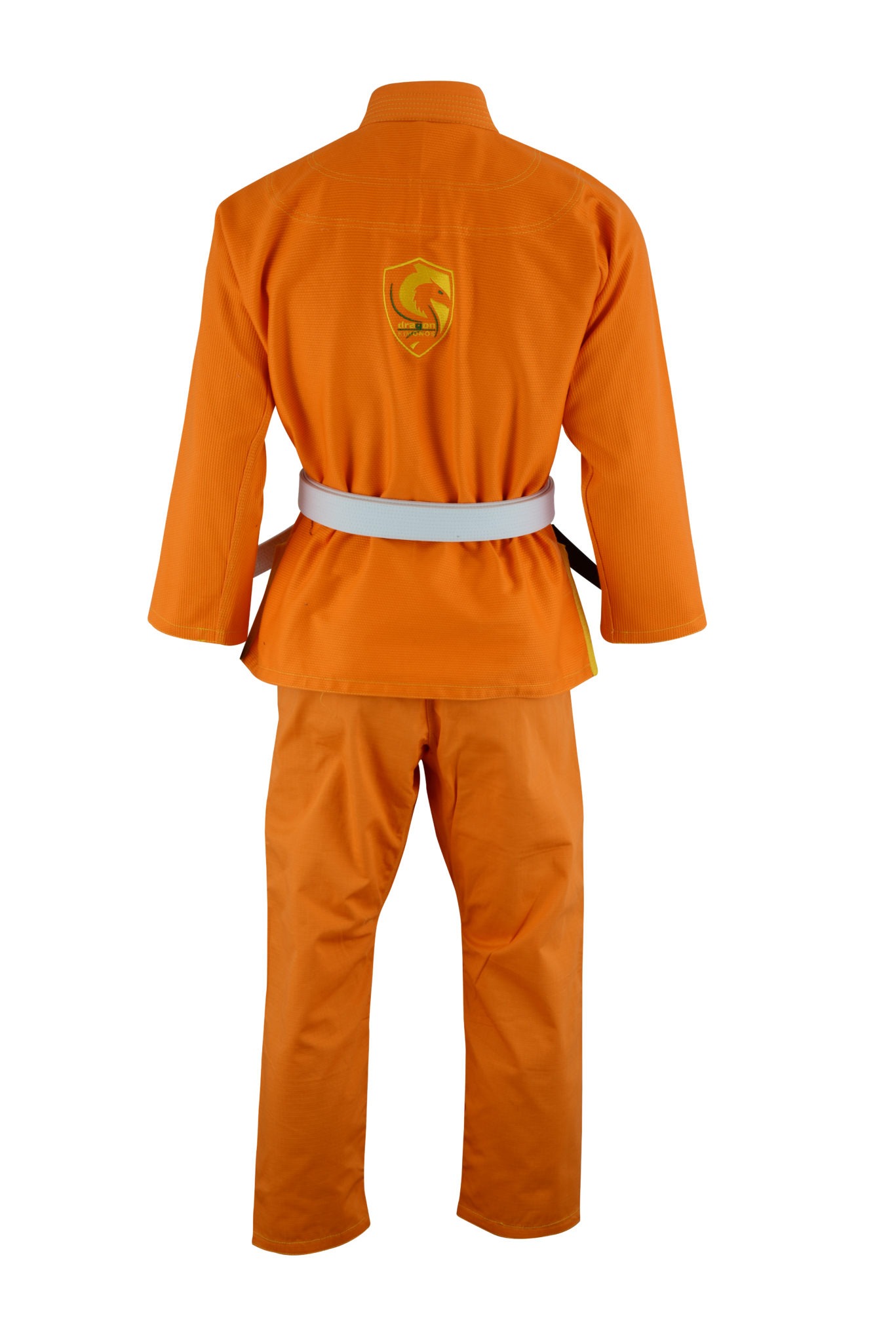 Orange bjj gi Jiu Jitsu kimono-Dragon Fight Wear LLC Las Vegas